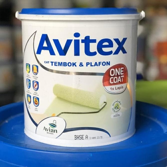 Jual AVIAN - Avitex One Coat Cat Tembok dan Plafon (4.5kg) | Shopee ...