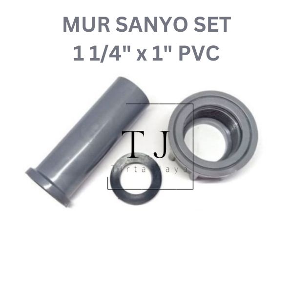 Jual Mur SANYO Set PVC 1 1/4" x 1" Mur Kopling Set Moor Sanyo Set ...