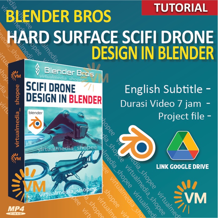 Jual TUTORIAL 3D HARD SURFACE SCIFI DRONE DESIGN IN BLENDER BROS ... Jual TUTORIAL 3D HARD SURFACE SCIFI DRONE DESIGN IN BLENDER BROS ...