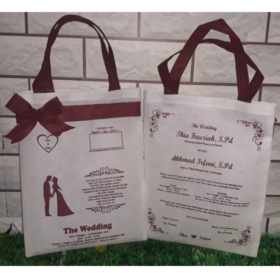 Jual TAS UNDANGAN PERNIKAHAN FREE SABLON MURAH | Shopee Indonesia