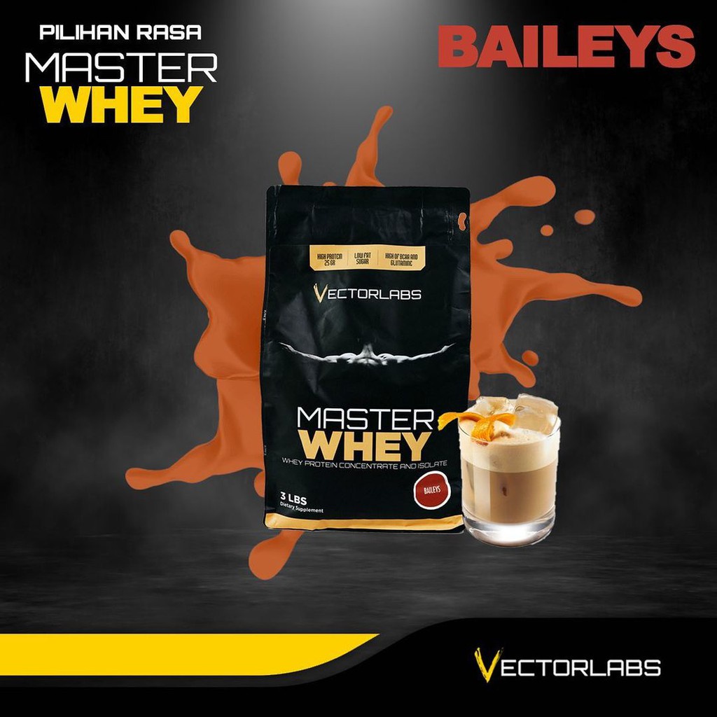 Jual Vectorlabs Master Whey 3 lbs Susu Whey Protein Isolate Concentrate ...