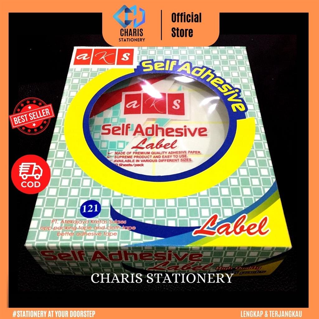 Jual CHARIS STATIONERY - Label No 121 AKS (250 Lembar/Pak) | Shopee ...