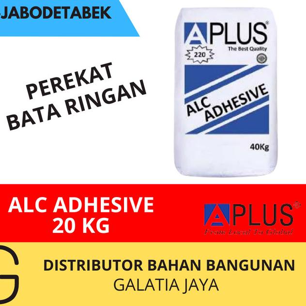 Jual Mortar Perekat Bata Ringan - APLUS 220 ALC ADHESIVE 40 KG | Shopee Indonesia
