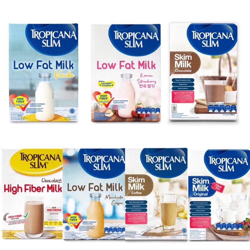 Jual Tropicana / Slim / Susu / 500gr / Skim / Fiber / Pro / Plain ...