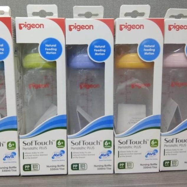 Jual BOX Botol Susu Bayi Pigeon Peristaltic Plus 330ml Wide Neck 330 ml - Pink | Shopee Indonesia