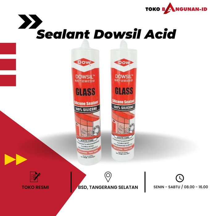Jual DOWSIL ASAM/LEM KACA/SILICONE SEALANT | Shopee Indonesia