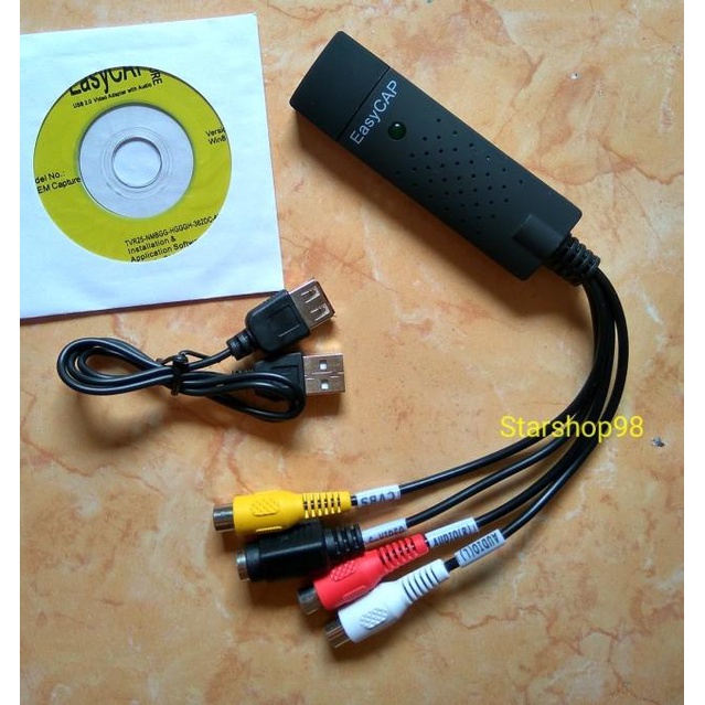 Jual AV Capture USB DVR 1 Channel EasyCap Easy Cap | Shopee Indonesia