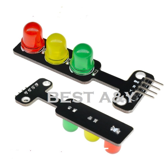 Jual TERBARU Lampu Lalu Lintas Modul LED Traffic Light Module 5V 8MM ...