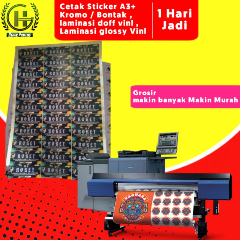 Jual STICKER BONTAK , LAMINASI DOFF VINL , LAMINASI GLOSSY VINL BEBAS ...