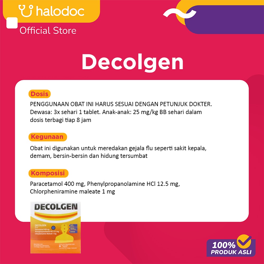Jual Decolgen 4 Tablet | Shopee Indonesia