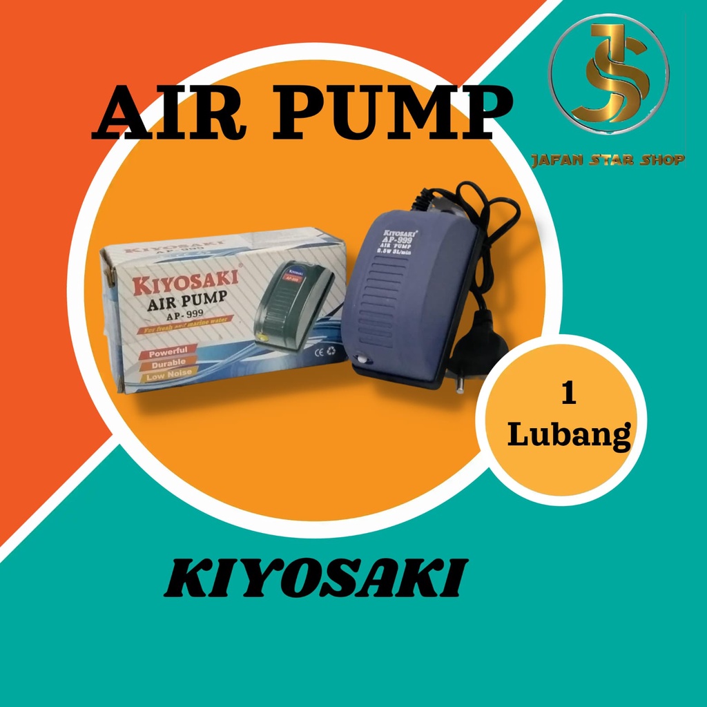 Jual KIYOSAKI AP-999 AIR PUMP AERATOR 1 LUBANG X99 AQUARIUM | Shopee ...
