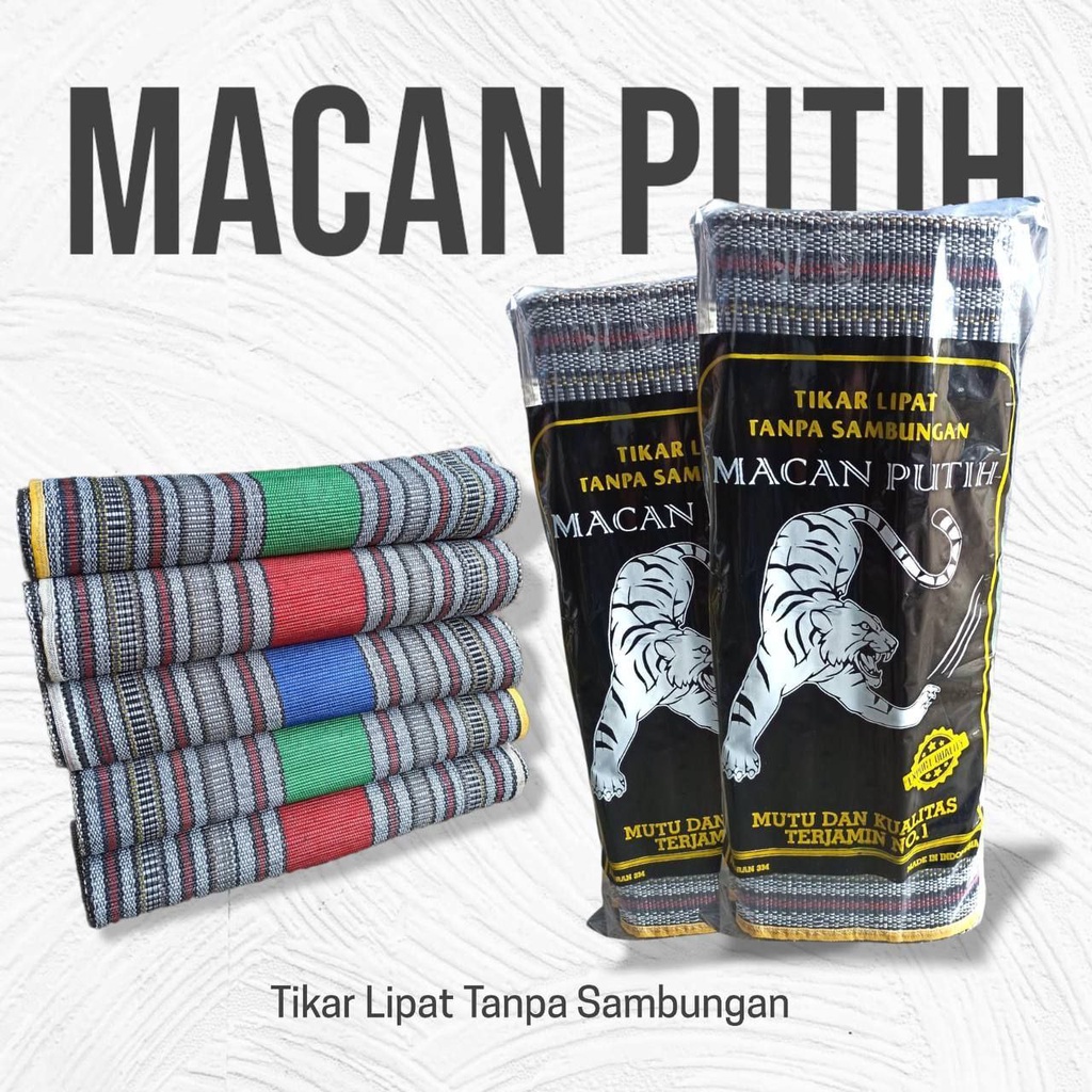 Jual Tikar Hajatan Macan Putih - Tikar Pantai - Tikar Kain - Tikar ...