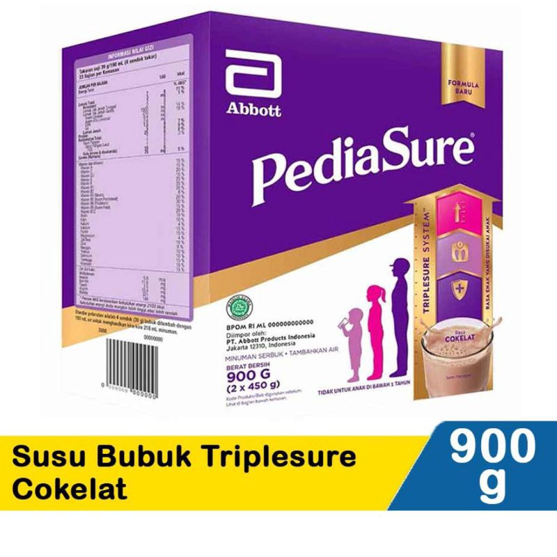 Jual Pediasure triplesure coklat 900gr box. Pediasure coklat 2x450gr | Shopee Indonesia