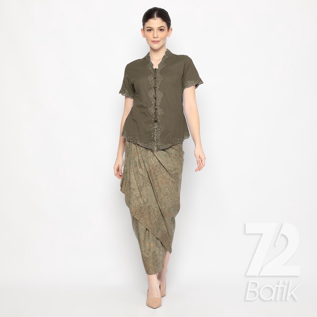 Jual ROK BATIK SPAN Skirt Lilit Kebaya Instan Modern Wanita Motif Sekar ...
