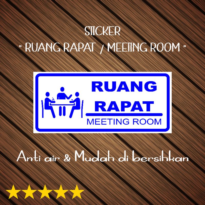 Jual Stiker Petunjuk Ruangan Meeting STICKER PETUNJUK RUANGAN MEETING ...