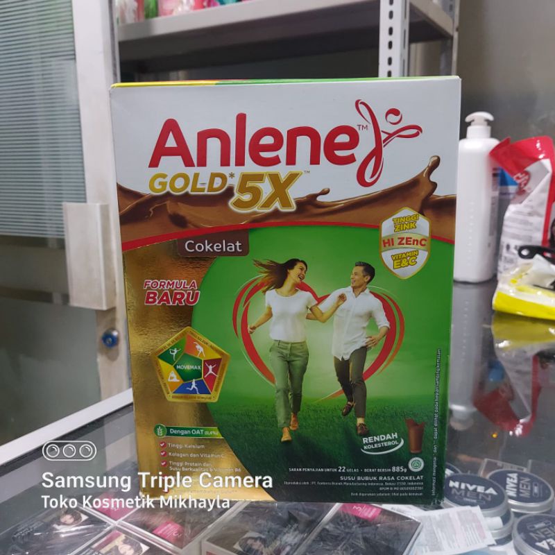 Jual Anlene Gold 5x Original/Cokelat/Vanila 885gr Box - Susu Bubuk ...