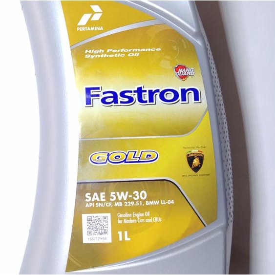 Jual Oli Mesin Mobil Motor Fastron Gold 5W-30 (1 Liter) | Shopee Indonesia