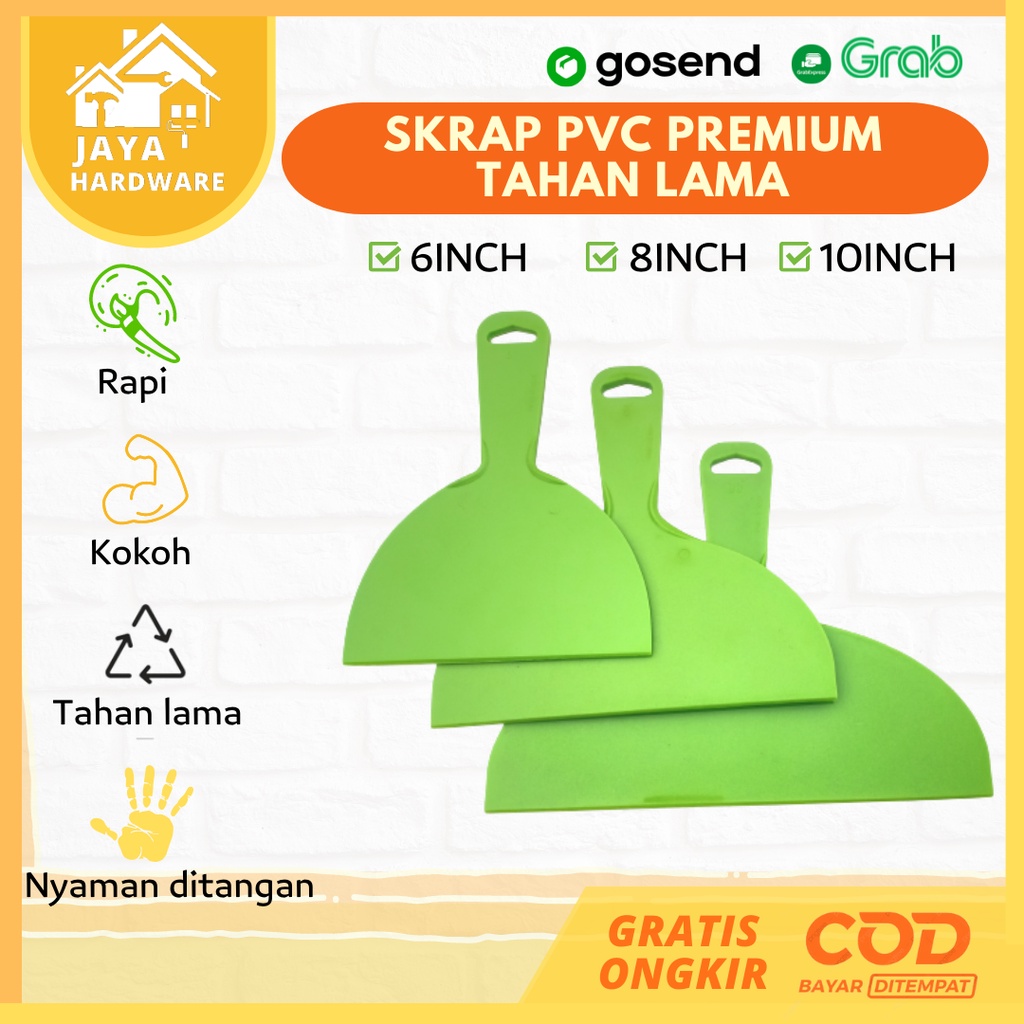 Jual 6"8"10"Scraper Scrapper Kape Kapi Skrap Sekrap Dempul Cat PVC ...
