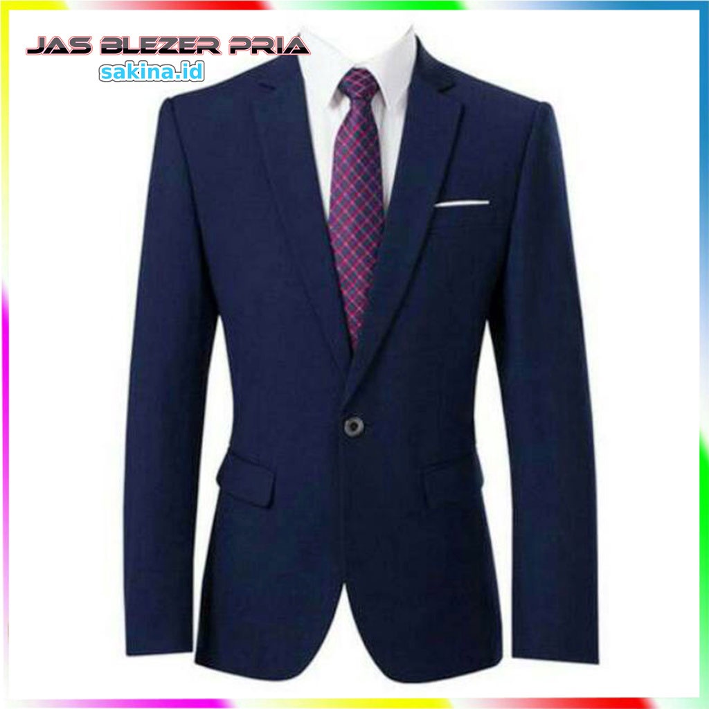 Jual Jas Blazer Pria Premium Jumbo Remaja Dewasa Polos List Formal Masa Kini - jas pria murah ...