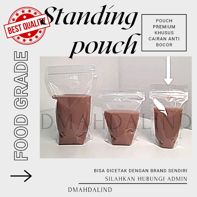 Jual Standing Pouch Premium 13x20 cm Anti Bocor Food Grade Khusus ...