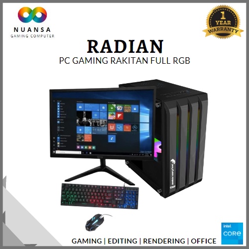 Jual Pc Gaming Live Streaming Core i5 VGA 4GB DDR5 Fullset Siap pakai ...