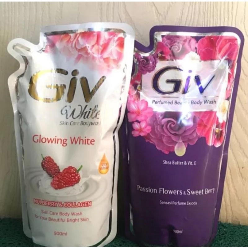 Jual Giv body wash passion flowers and sweet berry ungu 850ml | Shopee ...