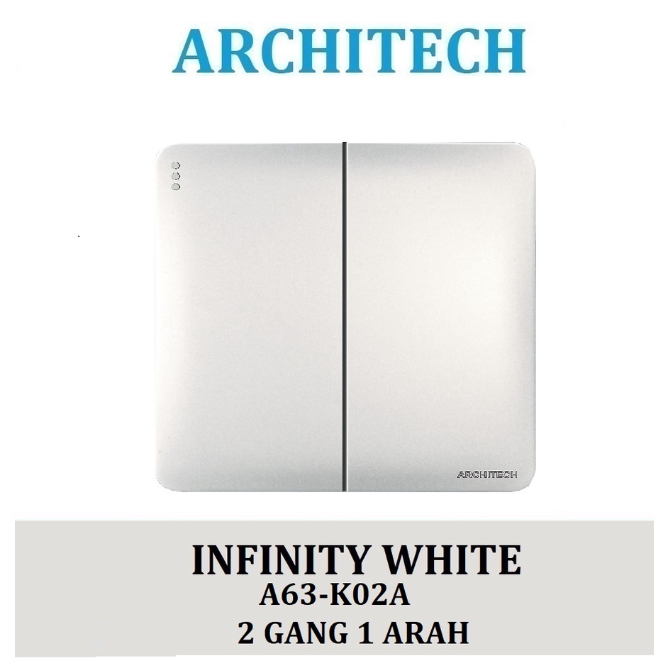 Jual Saklar Architech Infinity White A63 Architech / Stop Kontak / Sakelar / Saklar Rumah ...