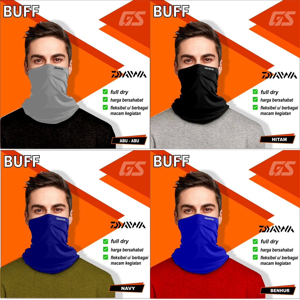 Jual Buff bandana mancing buff mancing hitam buff masker pria wanita ...