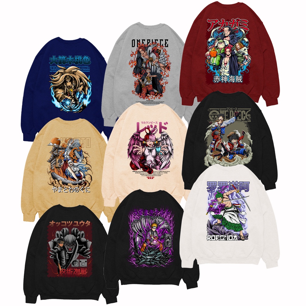 Jual Sweater Crewneck Anime Naruto Minato Otsutsuki Momoshiki Sweater ...
