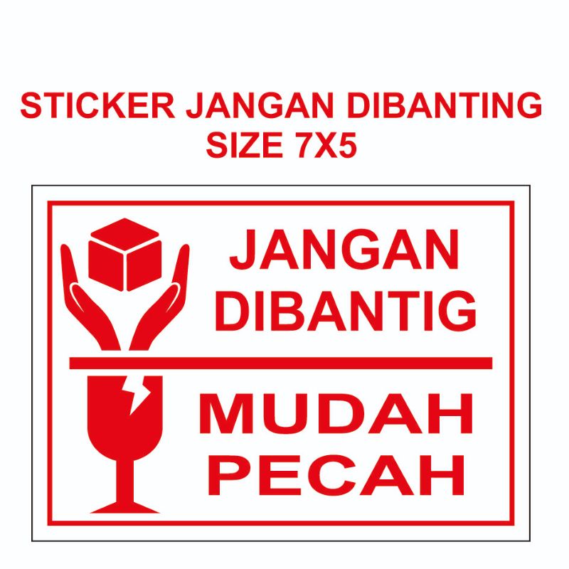 Jual STICKER FRAGILE / STIKER JANGAN DIBANTING | Shopee Indonesia