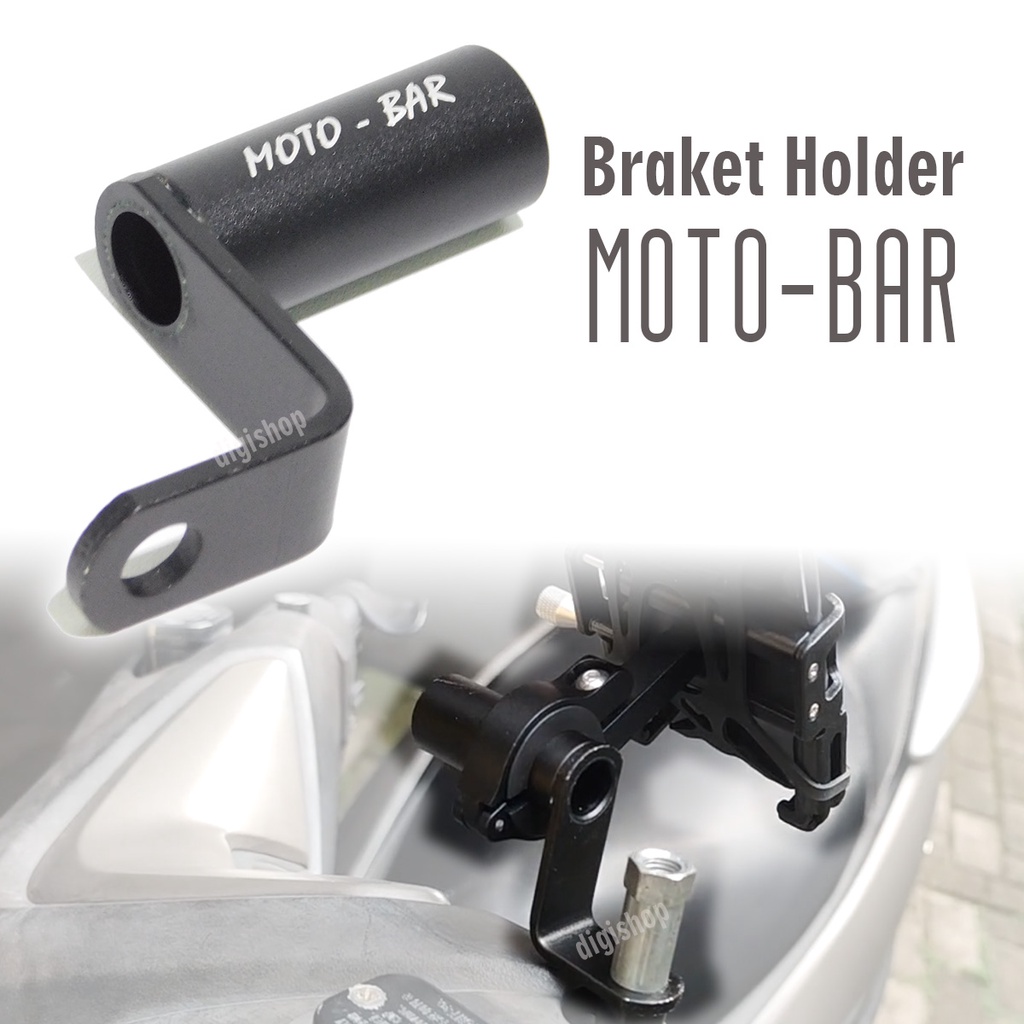 Jual Breket Motobar Spion Holder HP Dudukan Lampu Moto Bar Tembak Spion ...