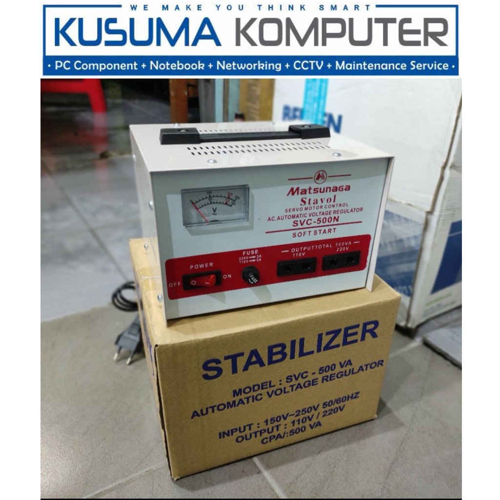 Jual Stabilizer Stavol Matsunaga 500W SVC-500N | Shopee Indonesia