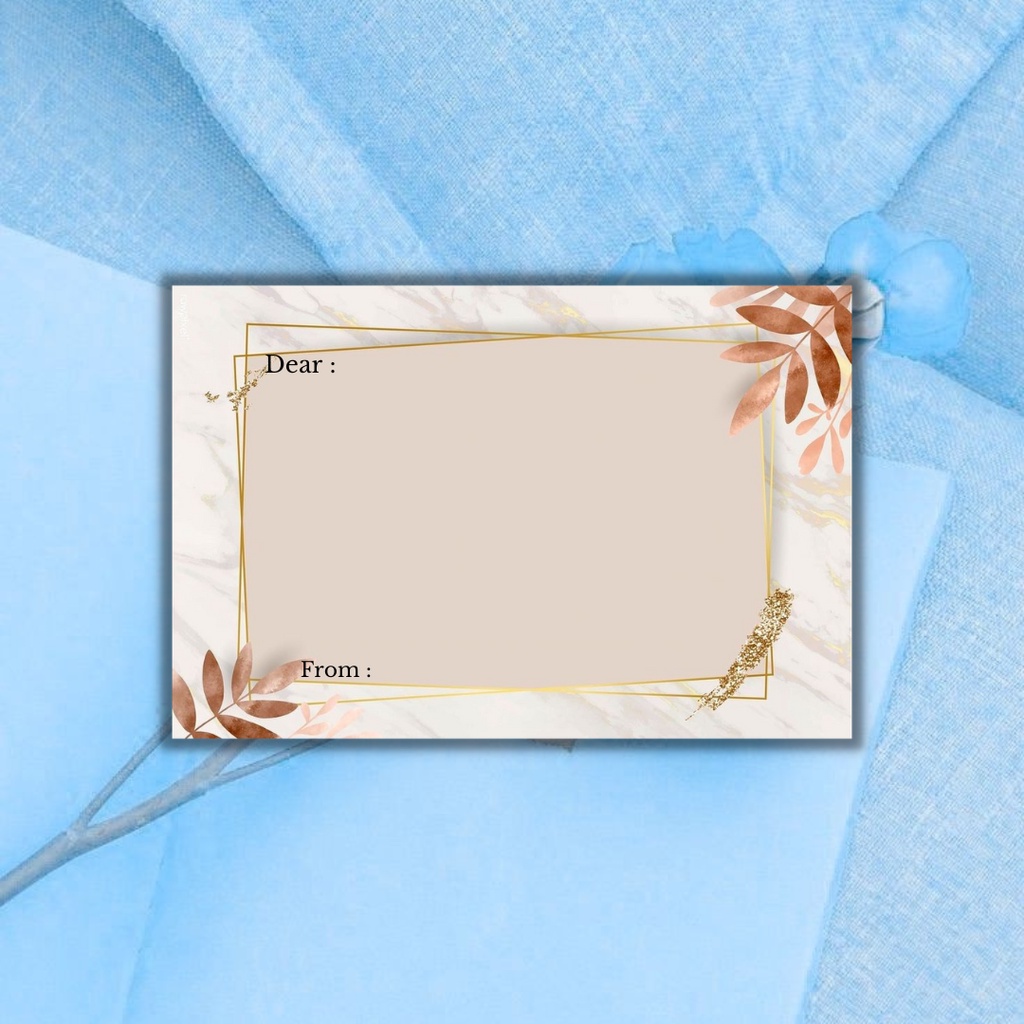 Jual KARTU UCAPAN KOSONG | GREETING CARD | BLANK CARD (MINIMAL ORDER 1 ...