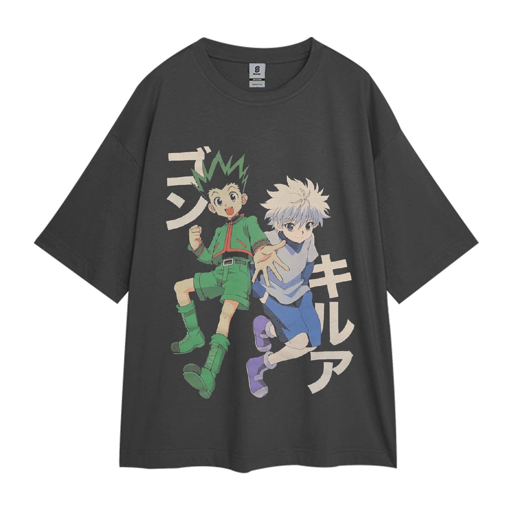 Jual KAOS HUNTER X HUNTER GON & KILLUA VINTAGE STYLE OVERSIZE TEE ...