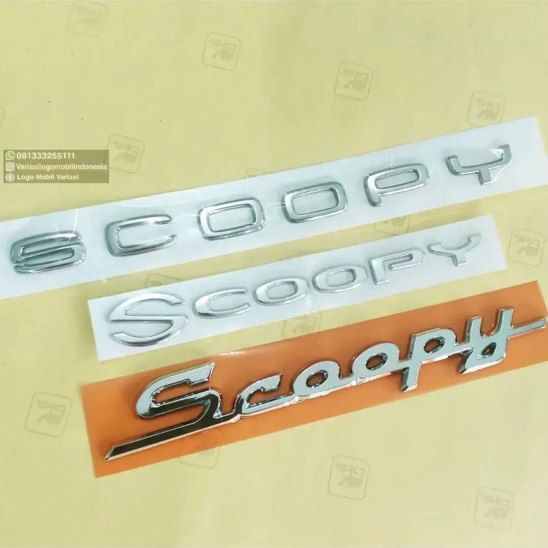 Jual Emblem logo motor honda scoopy latin ukuran original scoopy ...