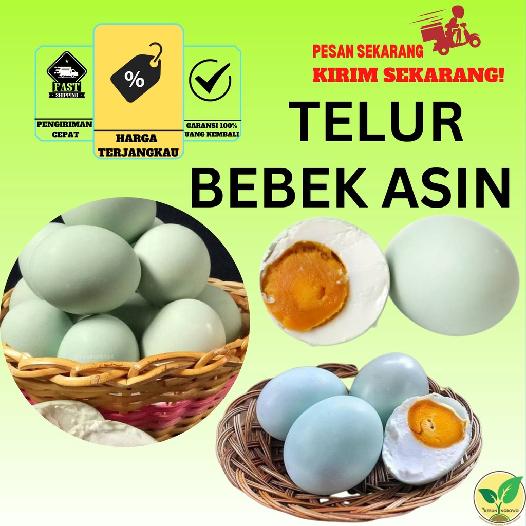 Jual TELUR BEBEK ASIN MATANG / TELUR ASIN UKURAN BESAR / TELUR ASIN ...