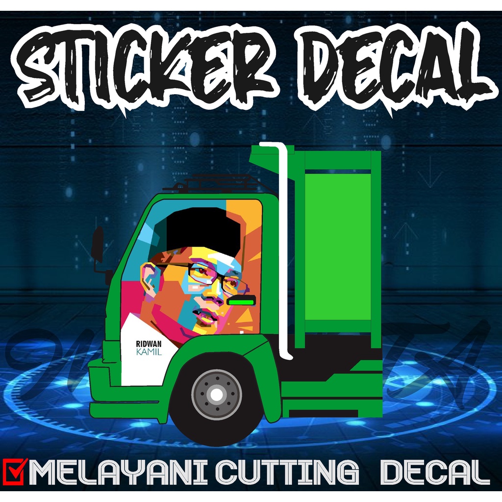 Jual STICKER DECAL PINTU KABIN DEPAN TRUK/DECAL PINTU KABIN FULL.STIKER ...