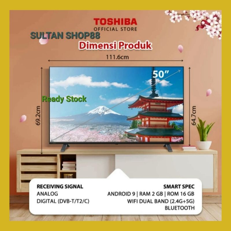 Jual TOSHIBA LED GOOGLE TV 4K UHD 50C350LP 50 INCH DIGITAL TV I ...