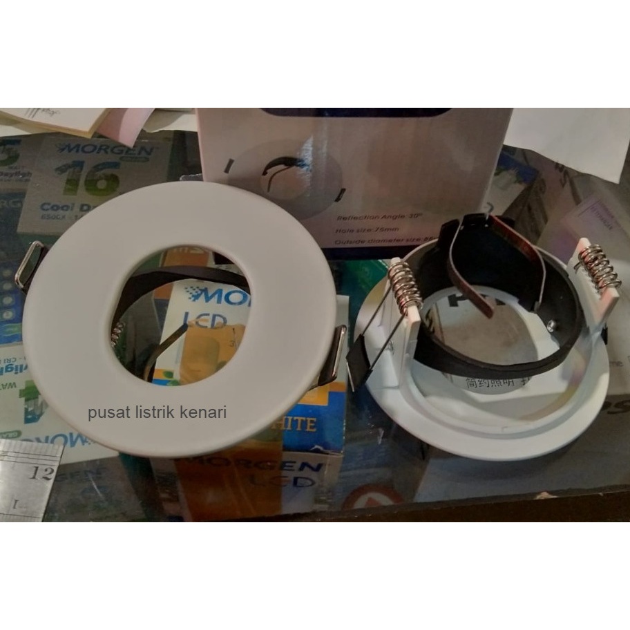 Jual Kap Lampu Sorot Downlight Pinhole MR16/Housing Halogen Led Spotlight | Shopee Indonesia