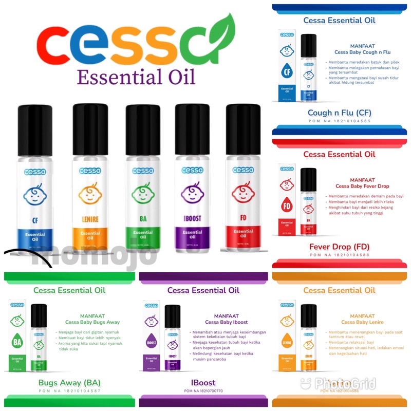 Jual CESSA Essential Oil 8ml | Cessa Baby Cough & Flu | Lenire | Immune ...