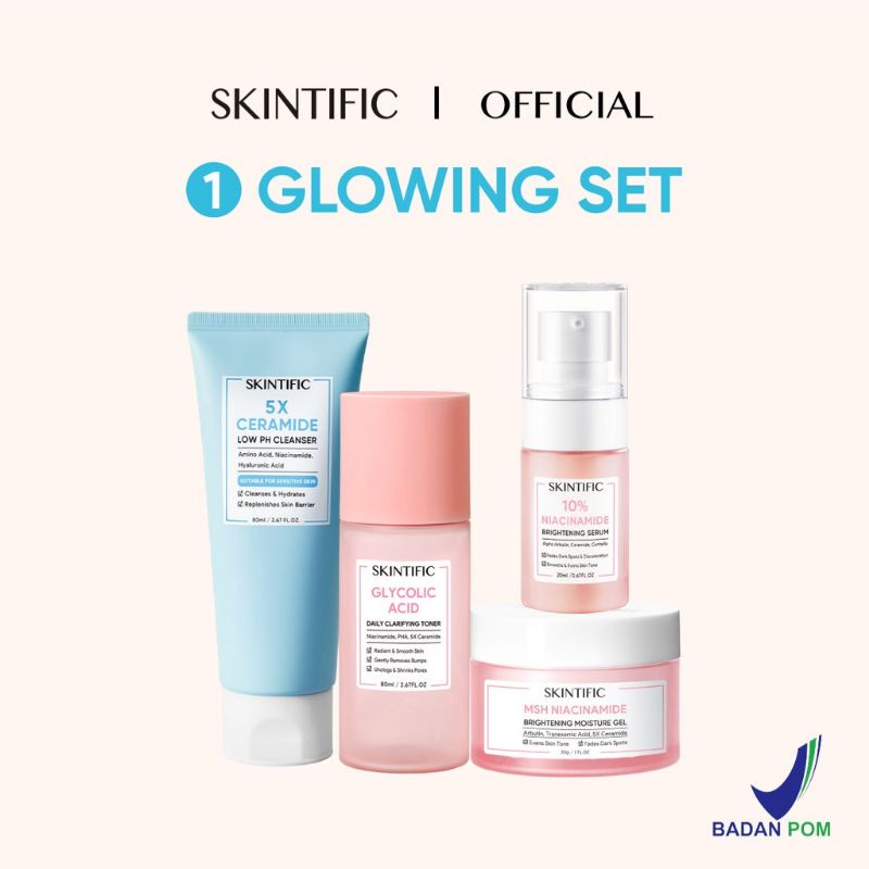 Jual SKINTIFIC PAKET GLOWING 4 PCS ( PRELOVED) | Shopee Indonesia