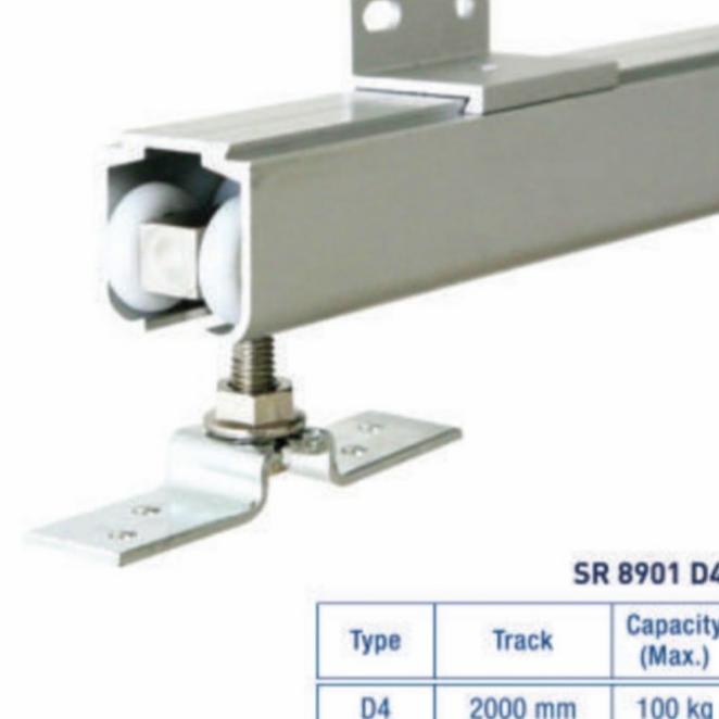 Jual Rel Sliding Pintu Aluminium Dekkson D4 Panjang 2 Meter Komplit Set ...