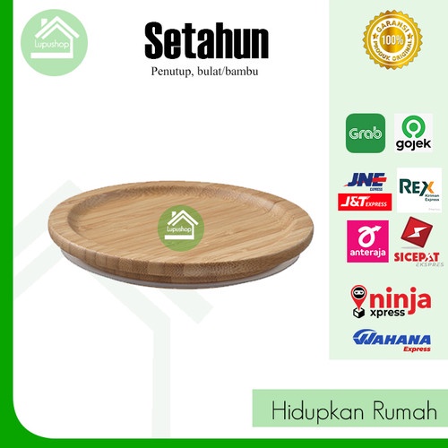 Jual Setahun Penutup- bulat/bambu tutup toples bulat | Shopee Indonesia