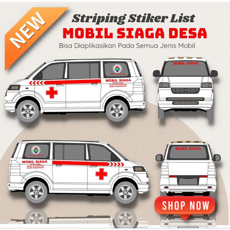 Jual Stiker Mobil Siaga Desa Sticker cutting mobil siaga | Shopee Indonesia