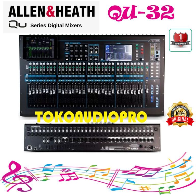 Jual Mixer Allen & Heath QU32 32-Channel Digital Mixer Original QU-32 ...