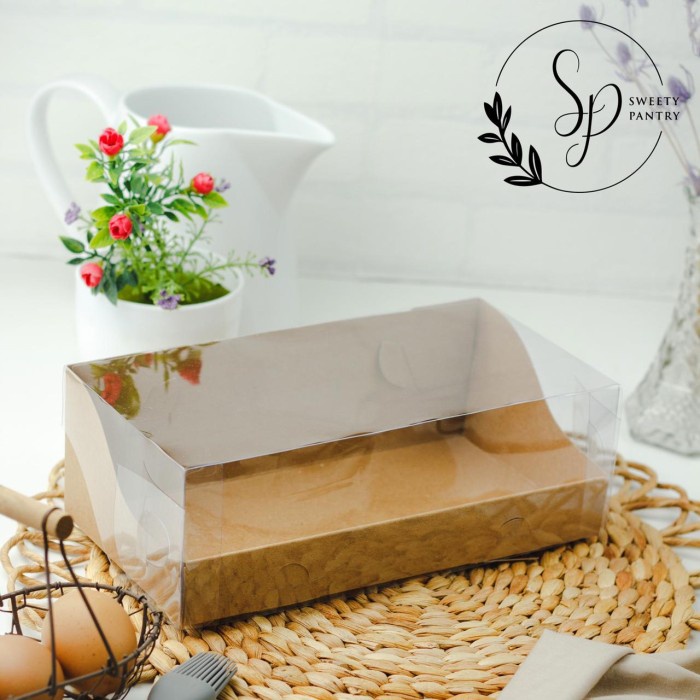 Jual WB251385 BOX DUS PACKAGING KOTAK KEMASAN KUE CAKE ROTI BOLU GULUNG ...