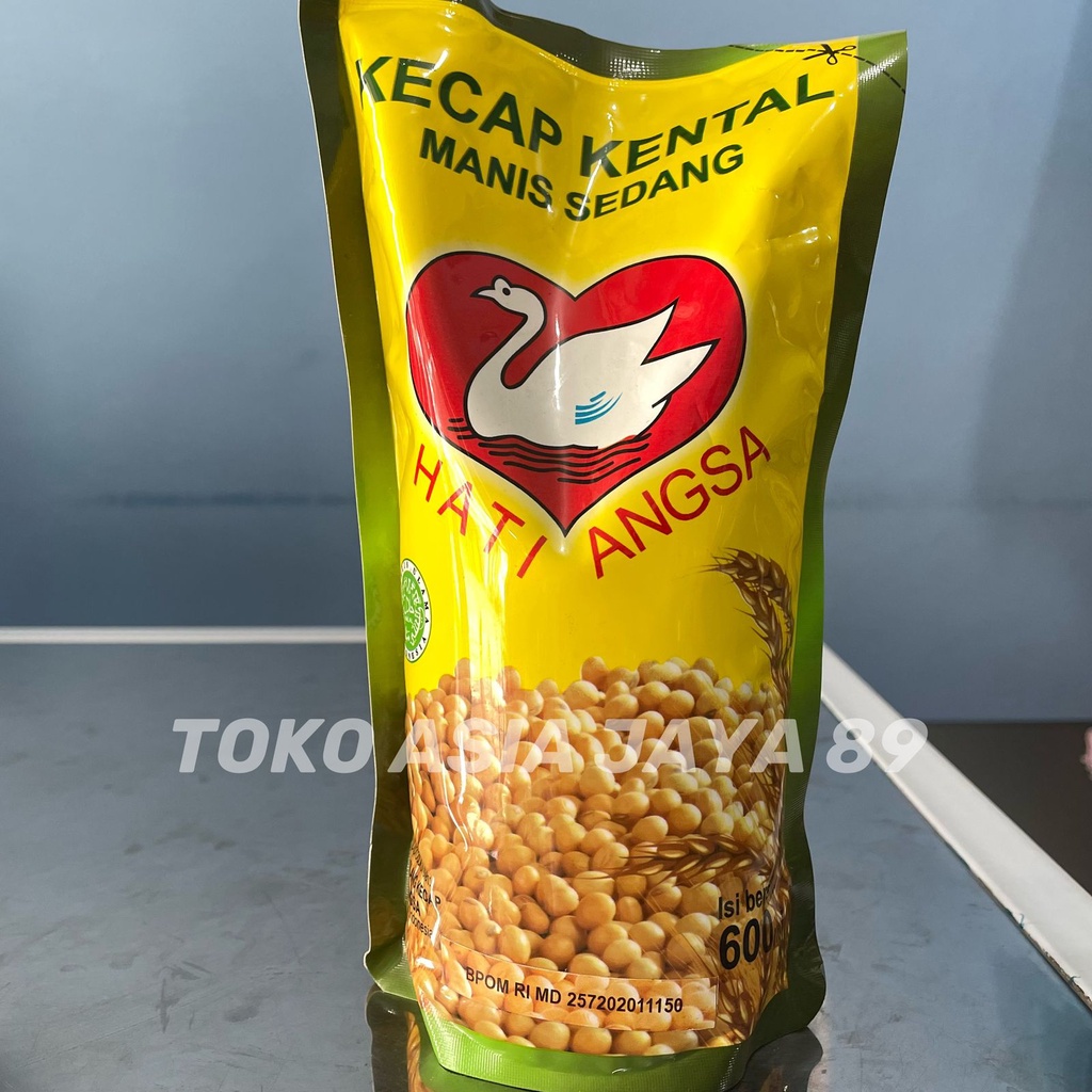 Jual Kecap kental manis sedang cap hati angsa refill 600ml | Shopee ...