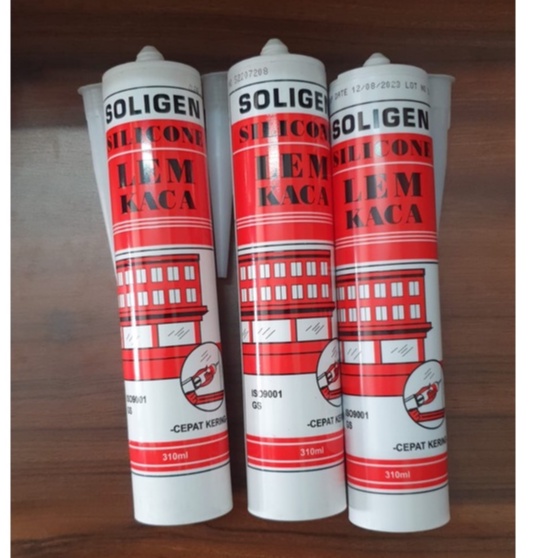 Jual Lem Kaca Botol Sealant Soligen Putih Hitam Bening / Lem Silen ...