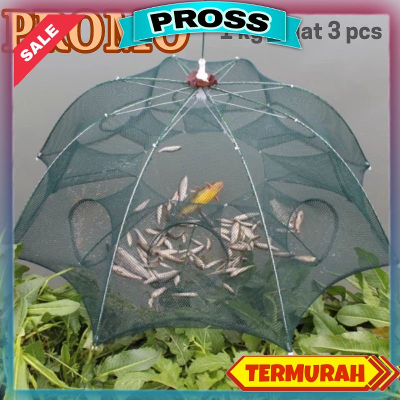 Jual Perangkap Bubu Payung Alat Jaring Pancing Jala Ikan Udang Kepiting ...