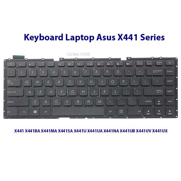 Jual Keyboard Laptop Asus X441 X441BA X441MA X441SA X441U X441UA X441NA ...